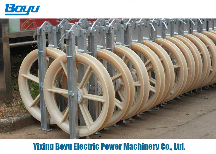Bundled Conductor Pulley Nylon Single Pulleys Running Out Blocks
