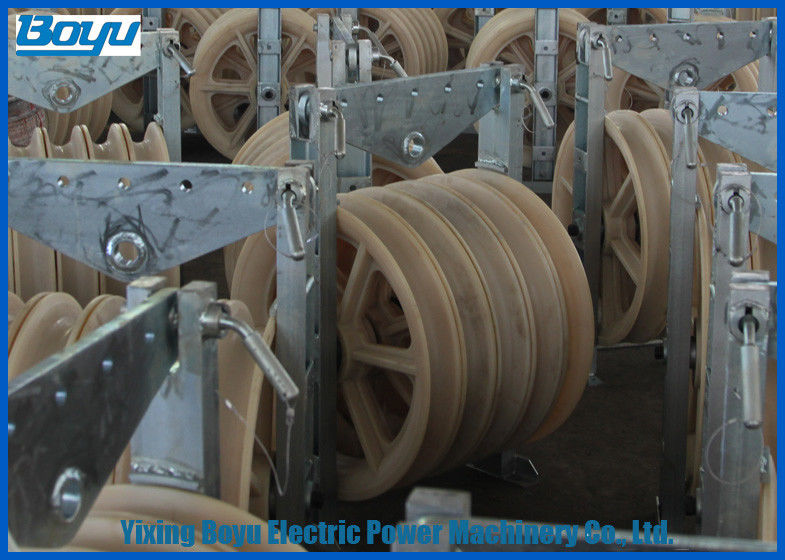 Transmission Line Stringing Mounted Pulleys for Steel Cable Wire Rope ...