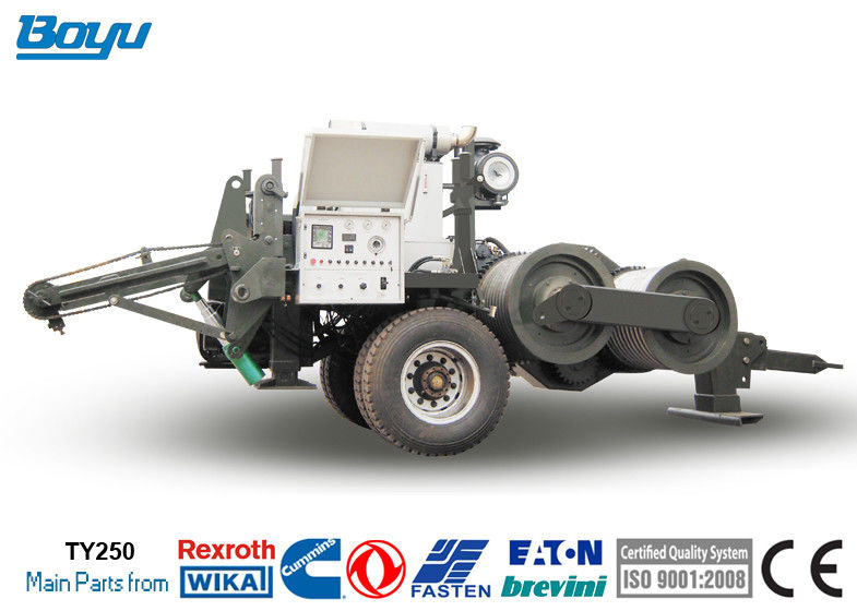 220kN 500KV Transmission Line Stringing Equipment 760mm Bull Wheel 10 ...