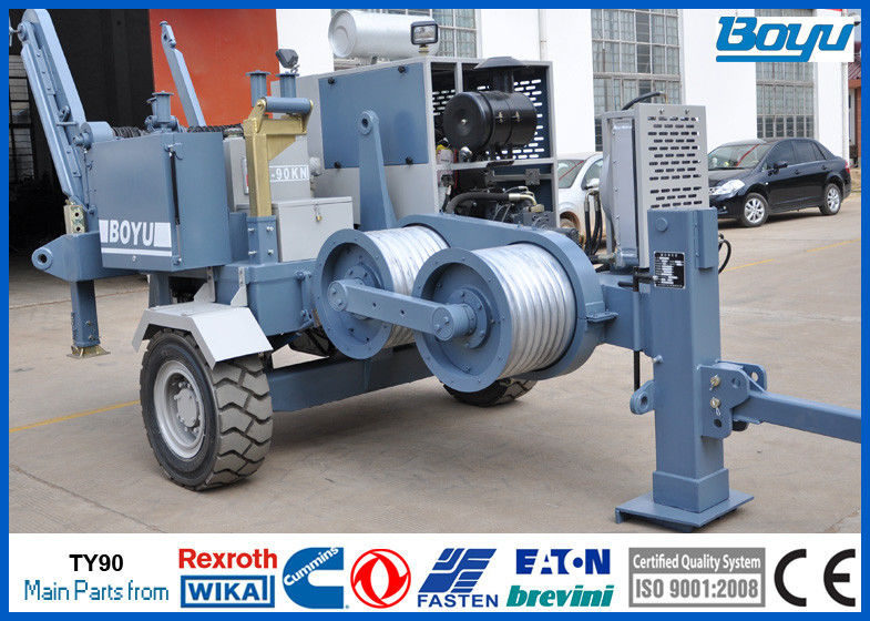 330KV Power Line Stringing Equipment Puller 100kN 10T with American ...