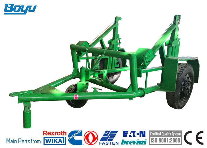 30kN Reel Carrier Trailer Transmission Line Stringing Tools For Cable ...