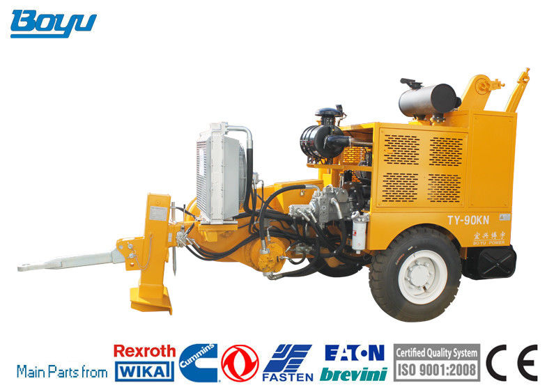 Power Line Stringing Equipment 118kw(158hp) Turbo Charged Cable Pulling ...
