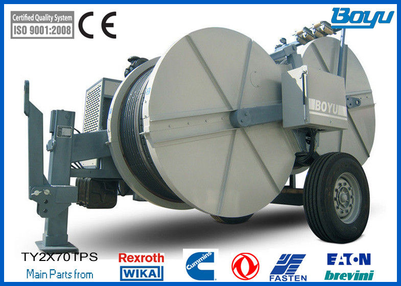 2 x 7t Double Bundle Overhead Line Stringing Equipment With 40mm ...