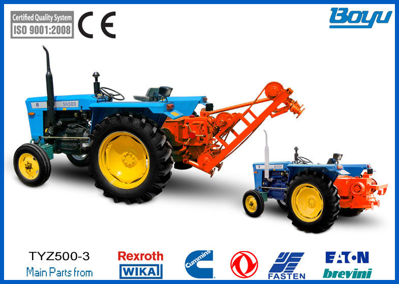 Tractor 50kN Conductor Stringing Equipment Hydraulic Puller For Cable ...