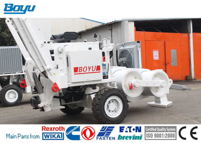 Power Line Stringing Equipment 150kN Puller Machine For Overhead Line ...