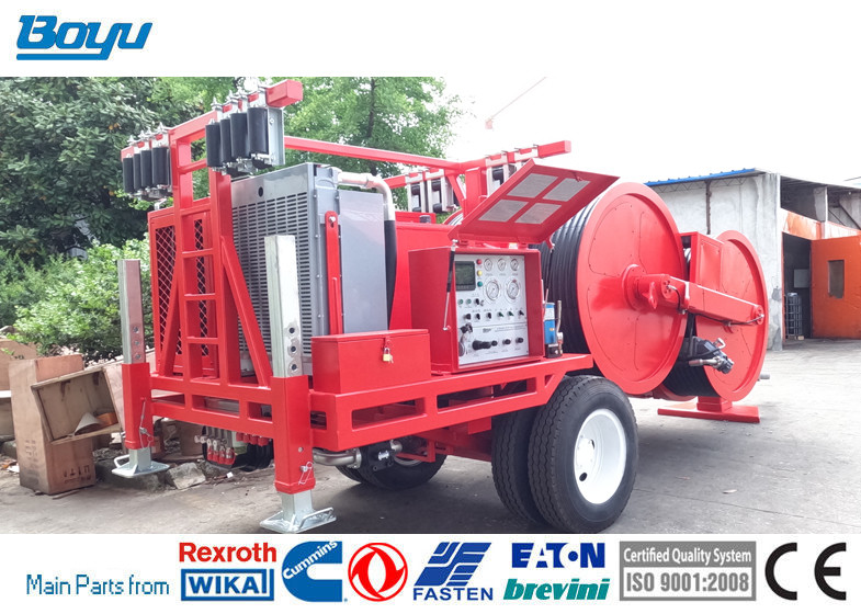 Hydraulic Tensioner Cable Stringing Equipment Max Intermittent Tension ...