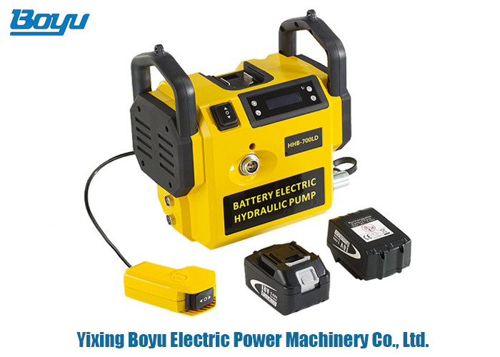 HHB-700LD Transmission Line Tool Cordless Hydraulic Pump Working ...