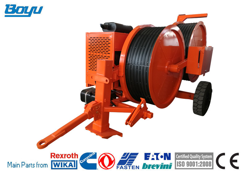 Bull - Wheel Hydraulic Puller Tensioner Diameter 1500mm Cable Stringing ...
