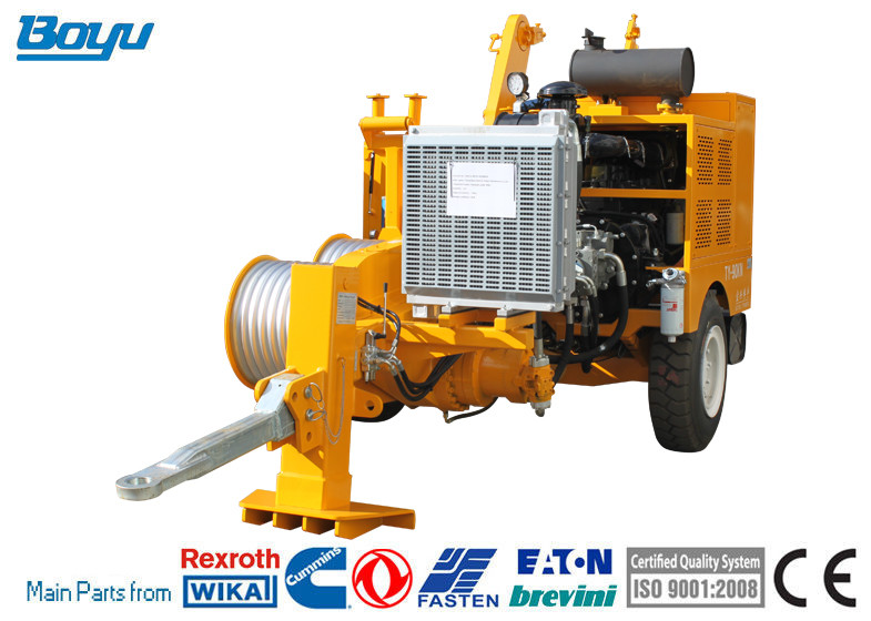 Bull-wheel Diameter 540mm 90kN Hydraulic Puller Transmission Line ...