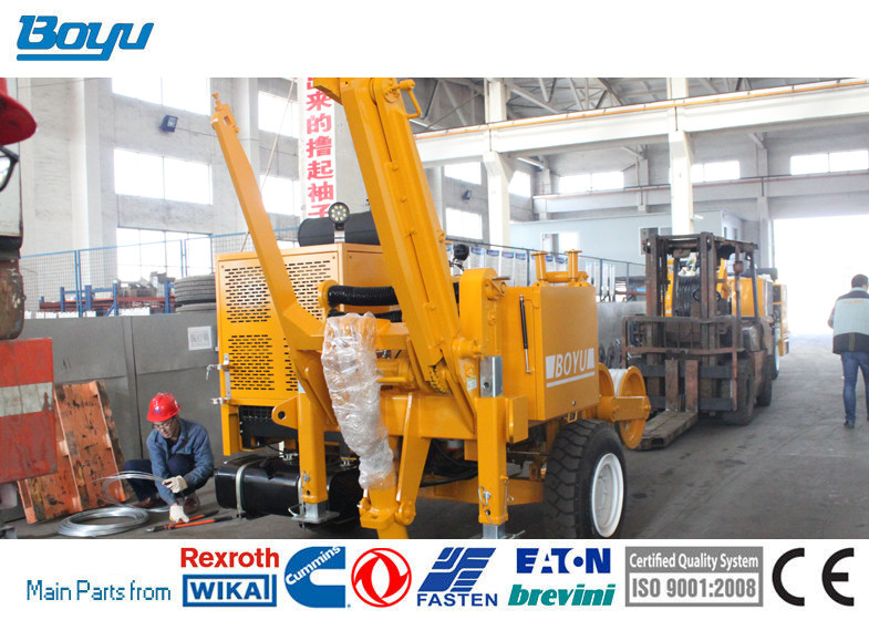 Stringing Equipment Hydraulic Cable Puller For Transmission Line Max ...
