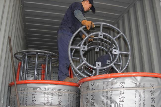 Anti Twisted Steel Pilot Wire Rope Six Squares 12 Strands Transmission ...