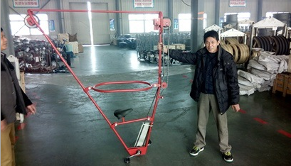 Rated load 1kn Singer Conductor Bundle Line Cart Weight 7kg Diameter Of ...