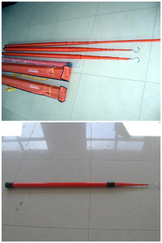 1.6 Meter High Voltage Retractable Measuring Stick Insulated Measuring Pole