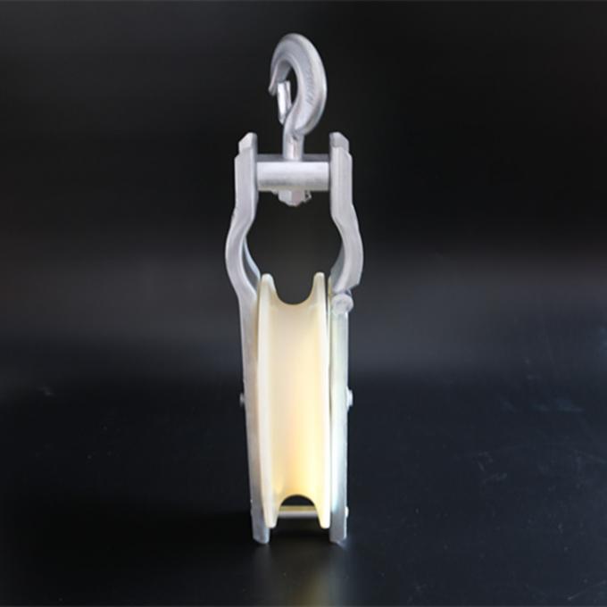 Hydraulic Fiber Optic Cable Pulley , Cable Laying Rollers Wire Block ...