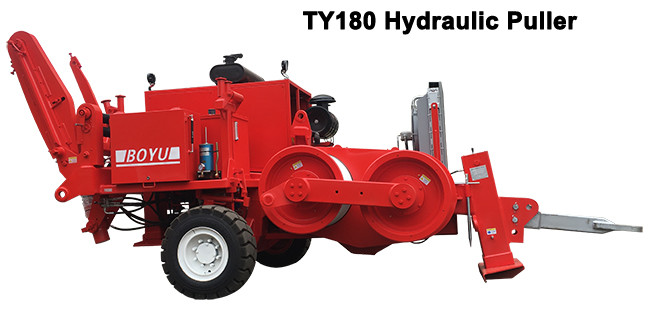 TY180 Hydraulic Cable Puller Stringing Equipment Max Speed 5 Km/H