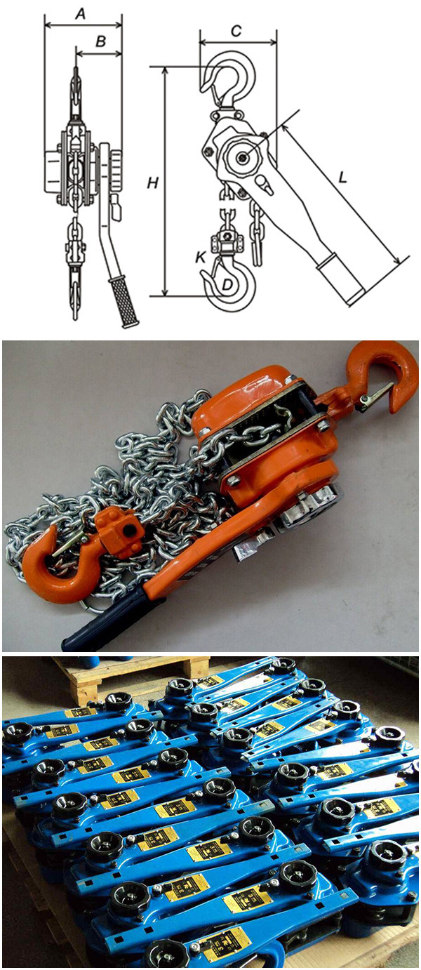 Alloy Transmission Line Stringing Tools Ratchet Lever Chain Hoist ...