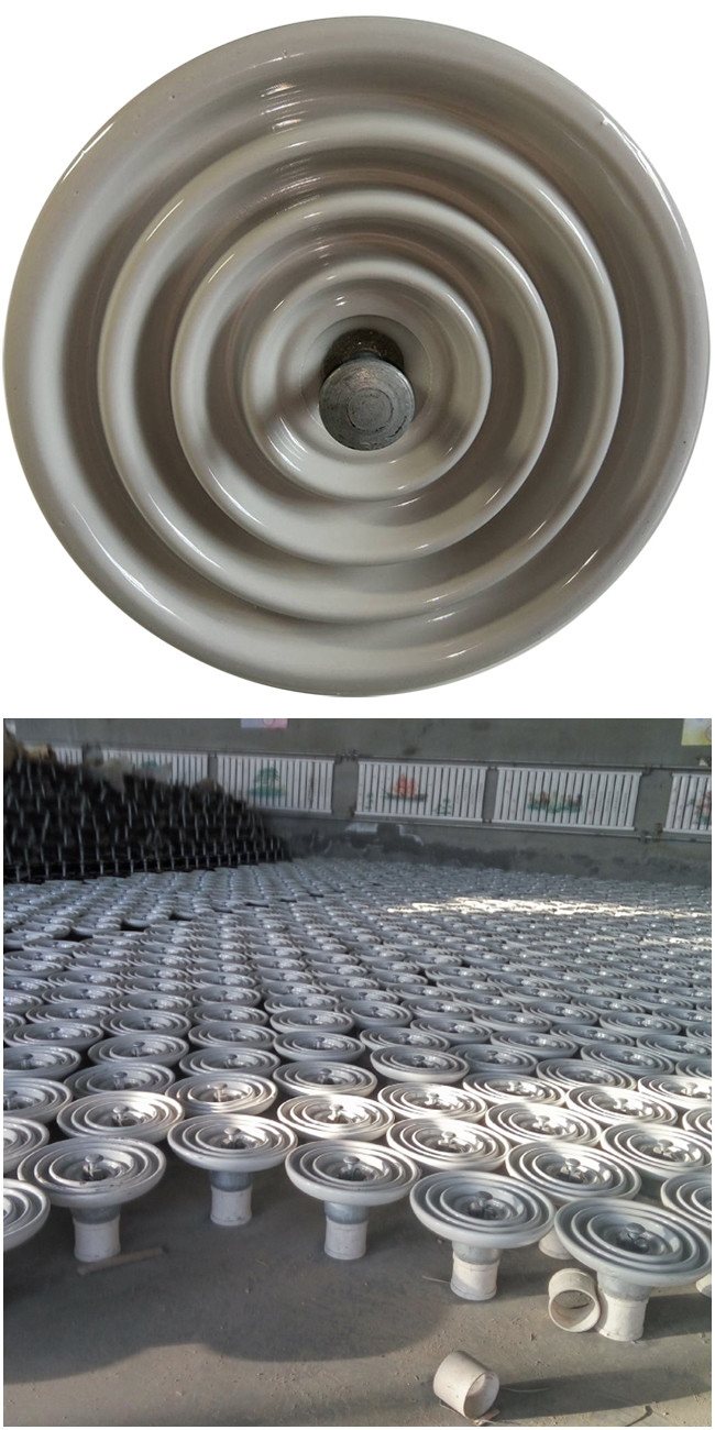 Hi Voltage Suspension Porcelain String Insulator For Powerline ...