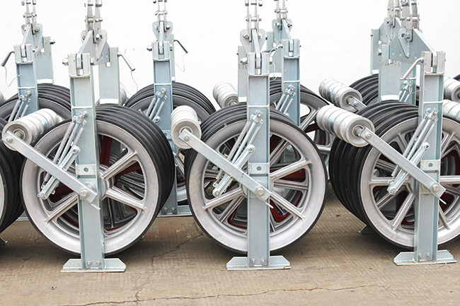 Metal Large Diameter Bundled Conductor Pulley Five Wheels String Pulley ...