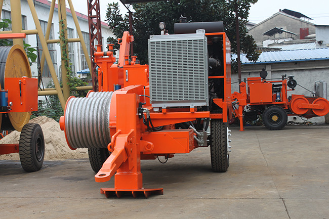 Hydraulic Transmission Line Stringing Equipment Cable Puller Groove ...