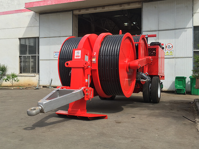 Tension Stringing Equipment Hydraulic Tensioner 1500mm Bull-wheel Diameter