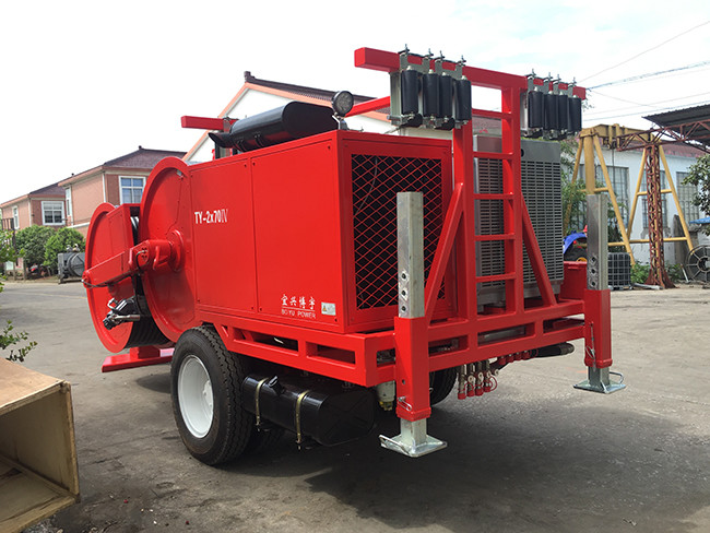 Overhead Power Line Tension Stringing Equipment Max Continuous Tension ...
